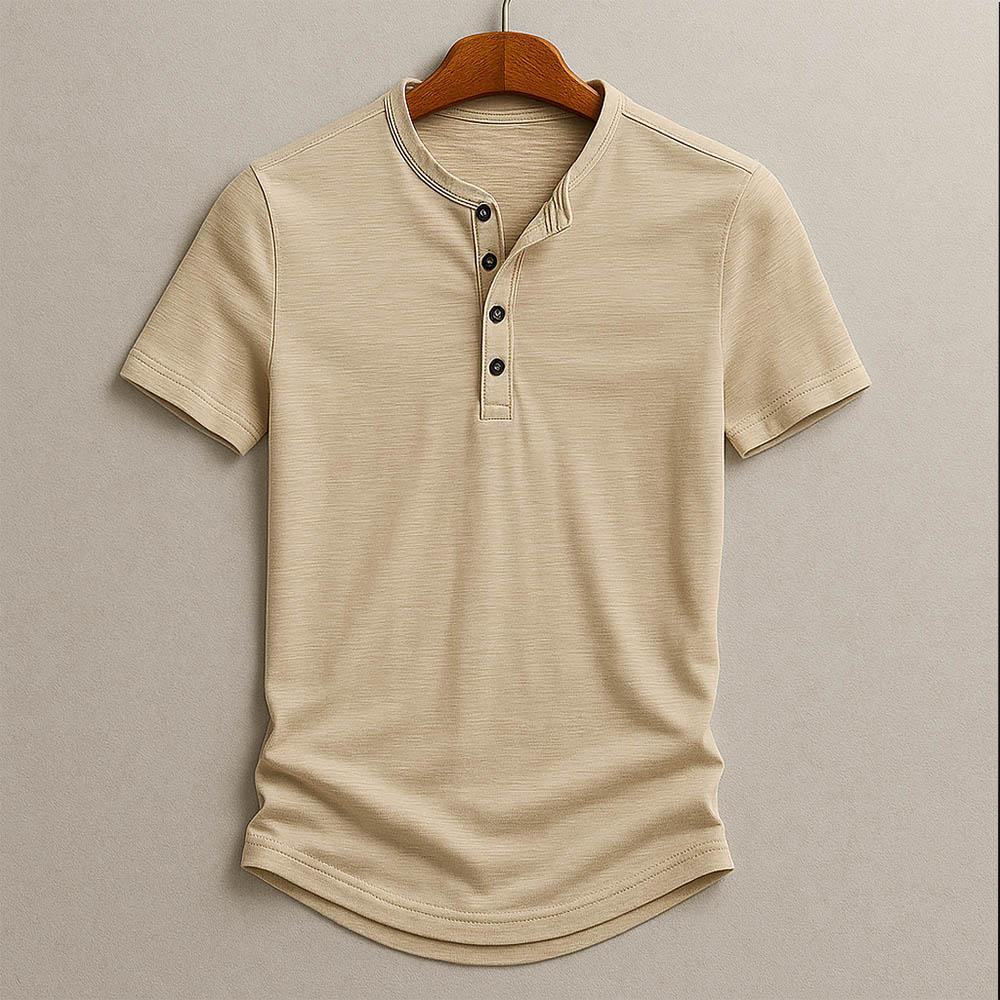 GabrielHenley | Korte henley‑tee voor mannen – Storebay.nl